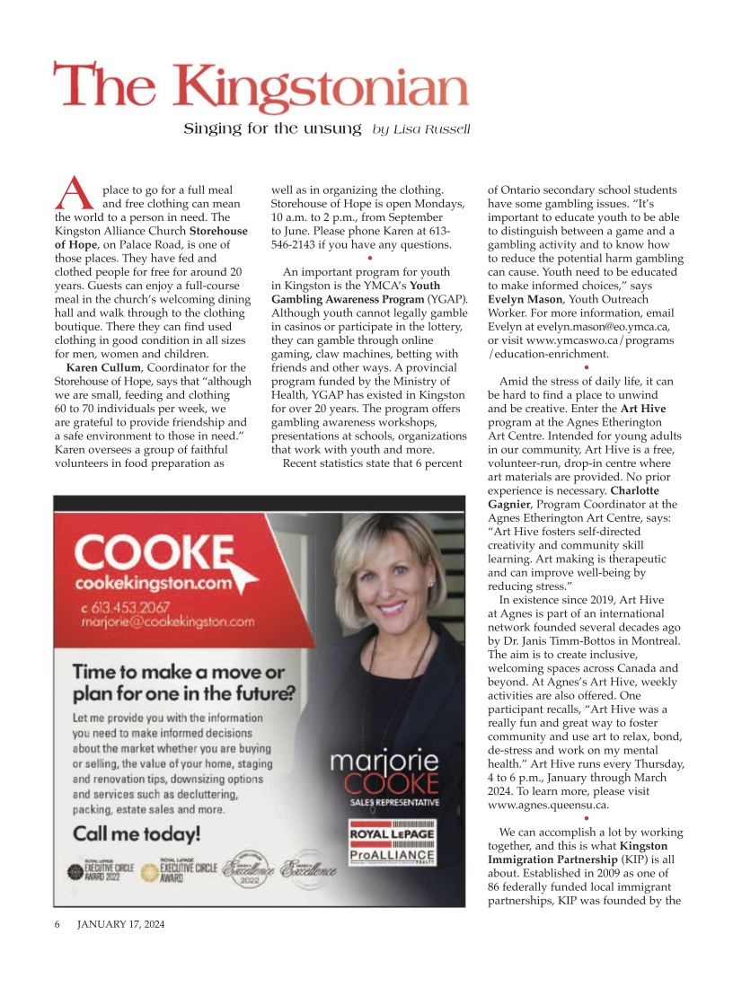Storehouse in Profile magazine! – Kingston Alliance Church